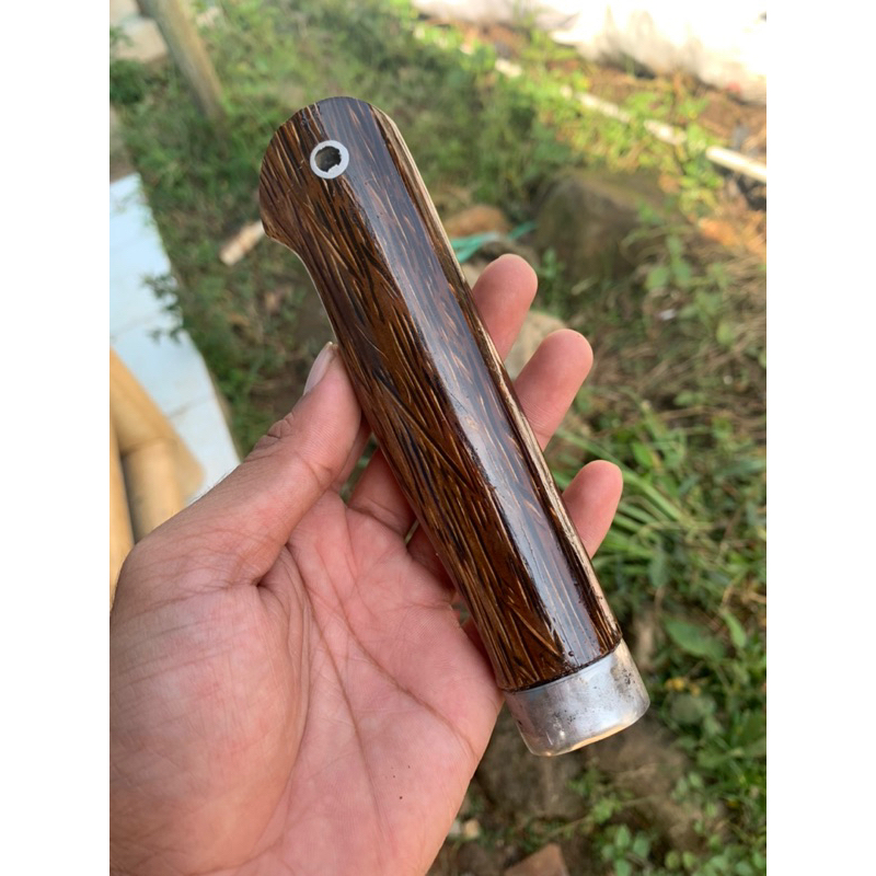 Jual GAGANG PISAU MOTIF LURUS KAYU AREN UNTUK BILAH 25cm | Shopee Indonesia