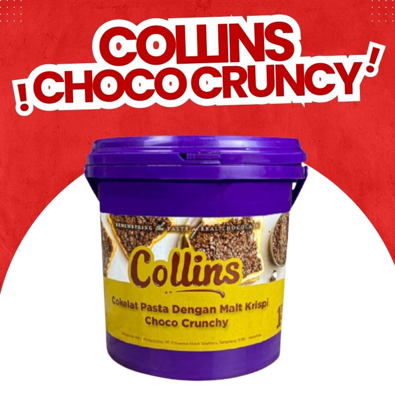 Jual Collins Dip Glaze Choco Crunchy 1kg Topping Cokelat Pasta Malt ...