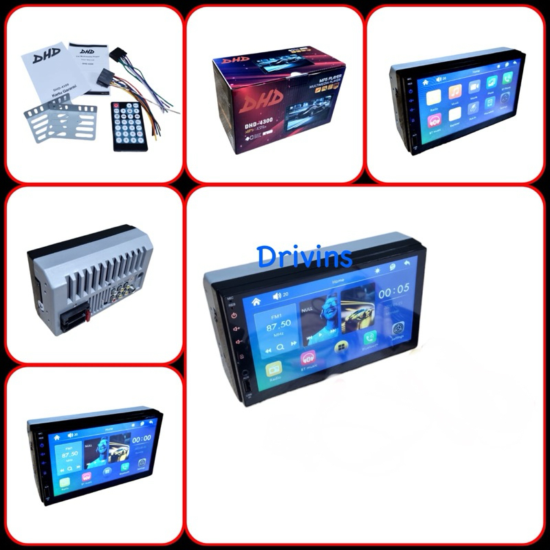 Jual HEAD UNIT DOUBLE DIN MP5 DECKLESS DHD-4300 7” INCH MIRRORLINK ...
