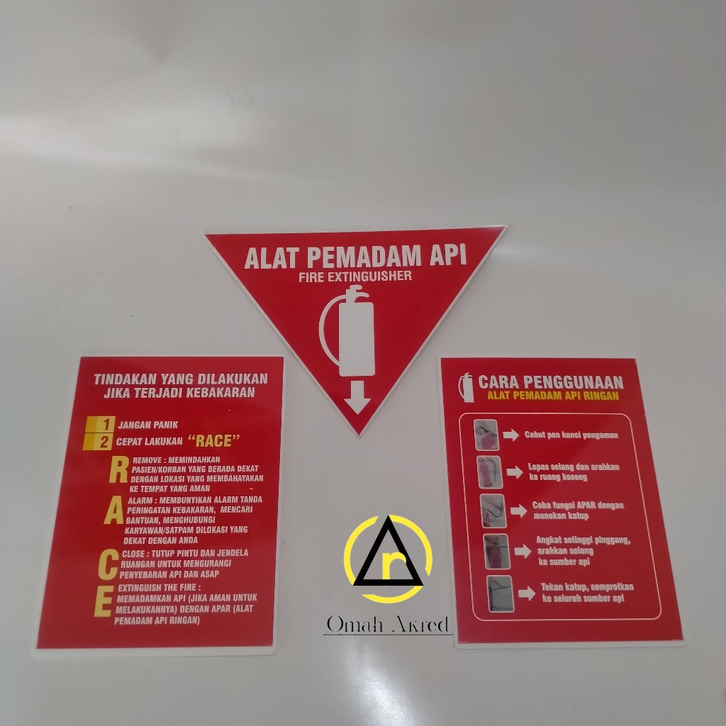 Jual Akrilik APAR - Akrilik RACE - Penggunaan APAR - Alat Pemadam Api ...