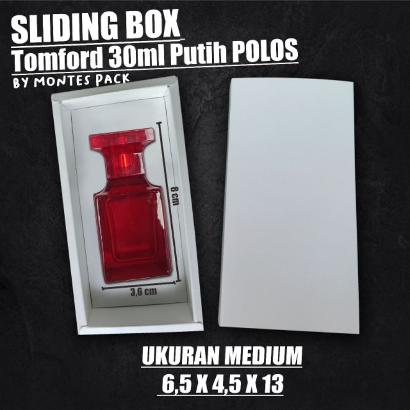 Jual SLIDING BOX PUTIH / Tomford 30ml / Sliding Box parfum / Box botol ...