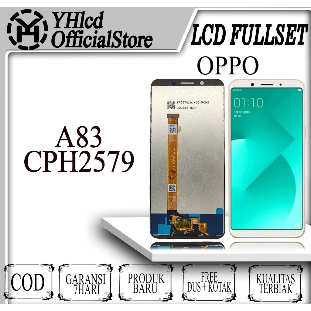 Jual LCD OPPO A83 / CPH1729 ASLI Fullset - Gratis Alat Servis! Bisa COD ...