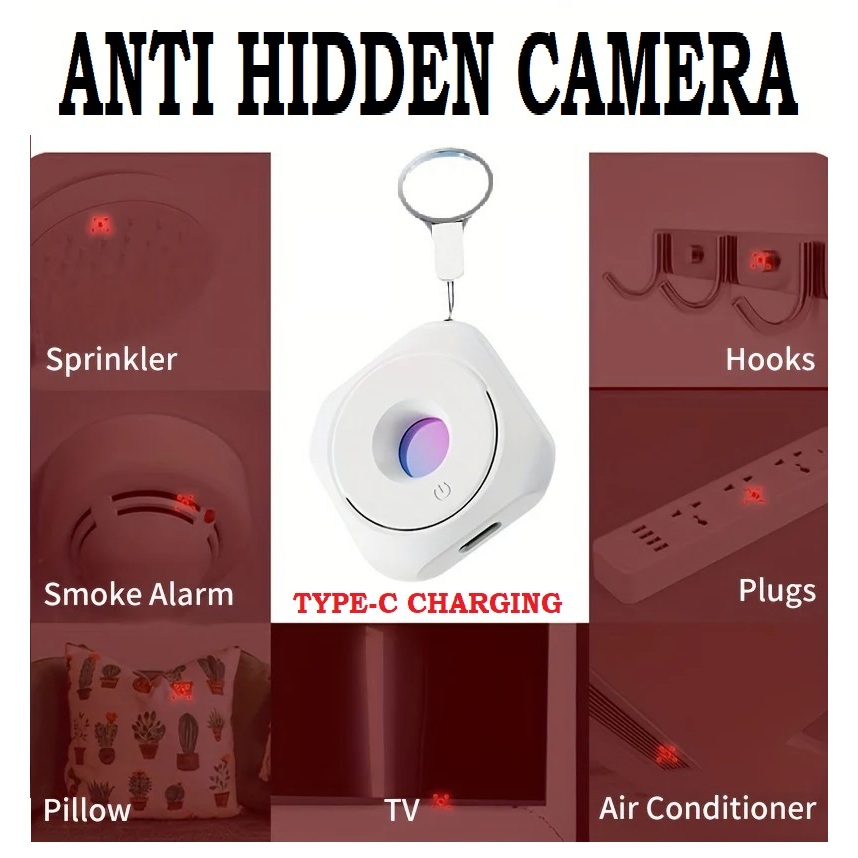 Jual Alat Deteksi Kamera Tersembunyi Di Hotel / Kamar Mandi Pelacak Spy ...