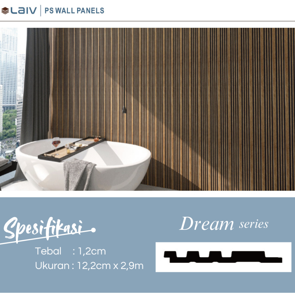 Jual WPC Wallpanel Dream | Wood Panel Dekorasi Dinding - Panjang 2,9m ...