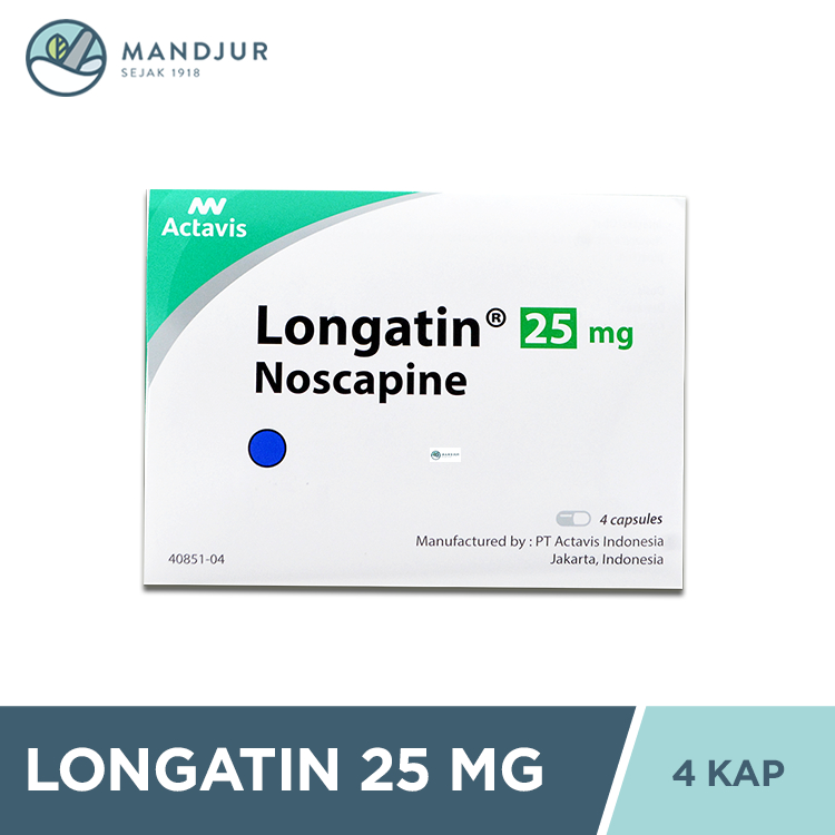 Jual Longatin 25 mg 4 Kapsul - Obat Batuk Tidak Berdahak | Shopee Indonesia