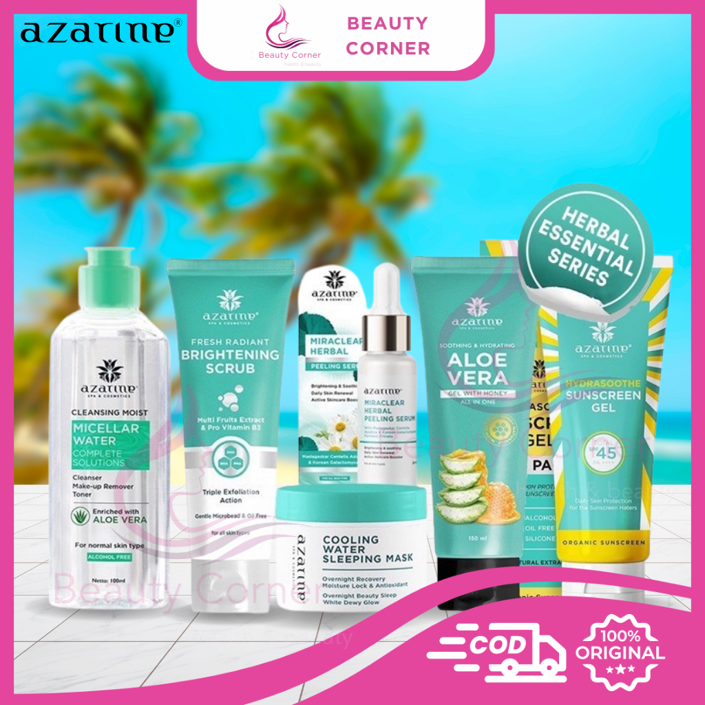Jual Azarine Herbal Essential Series Hydrasoothe Sunscreen Glass Skin ...
