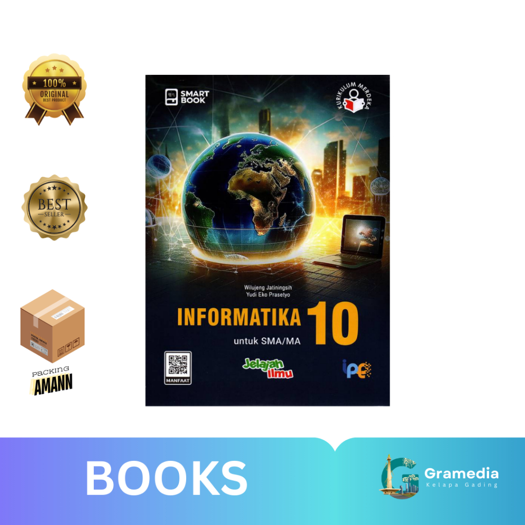 Jual Gramedial MKG - Smart Book : Informatika 10 untuk SMA/MA Kurikulum Merdeka - Wilujeng ...