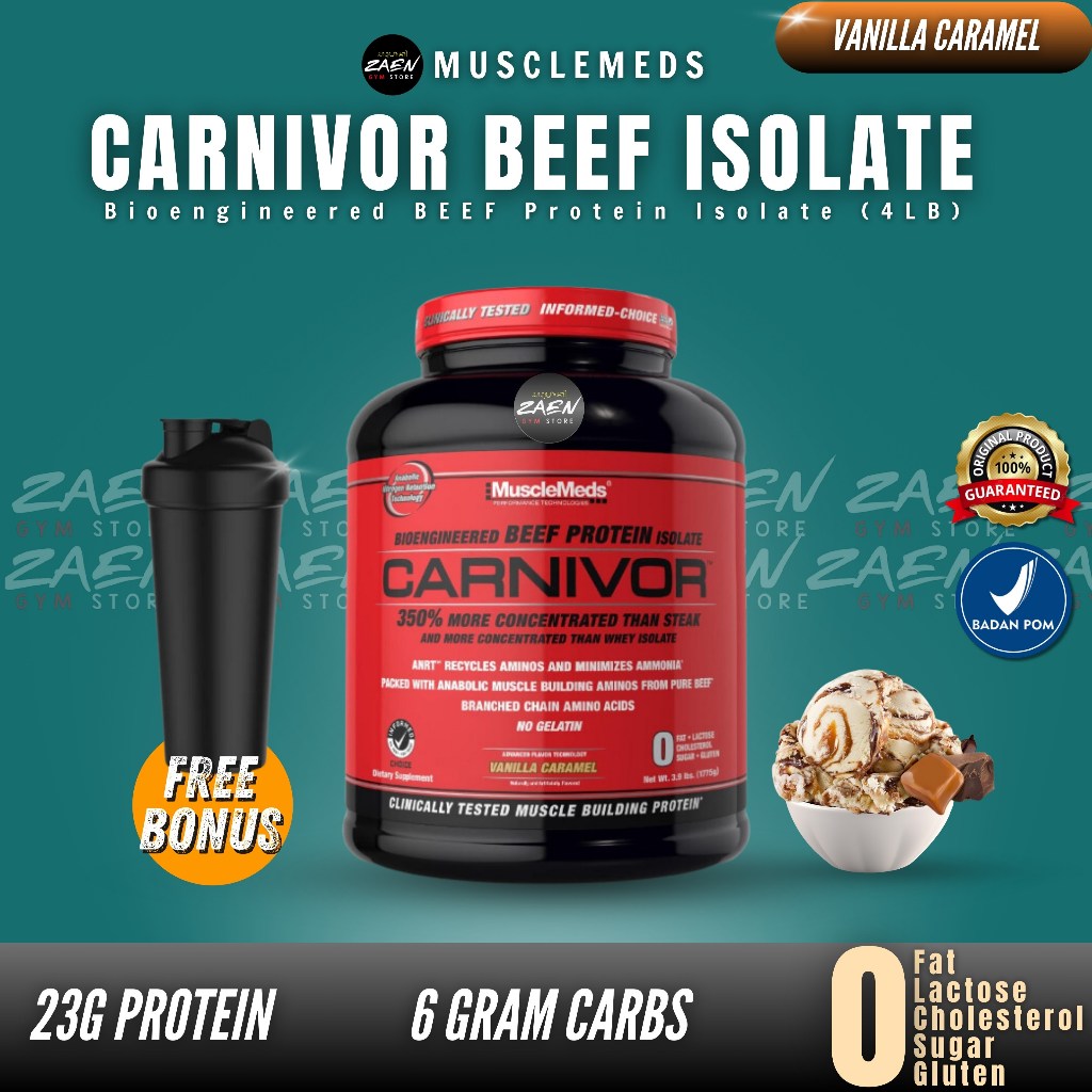 Jual MUSCLEMEDS CARNIVOR BEEF PROTEIN ISOLATE 4LBS | Shopee Indonesia