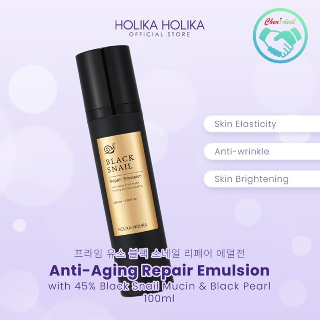 Jual Holika Holika Prime Youth Black Snail Repair Emulsion ...