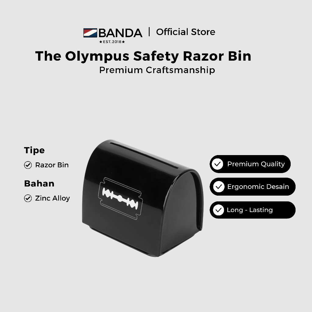 Jual The Olympus Safety Razor Bin / Tempat Buang Silet - BANDA BRUSHES ...