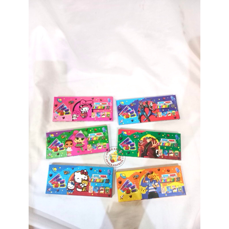 Jual Permen Kacamata 3D / Permen Kacamata Aneka Gambar (1 box isi 20 ...