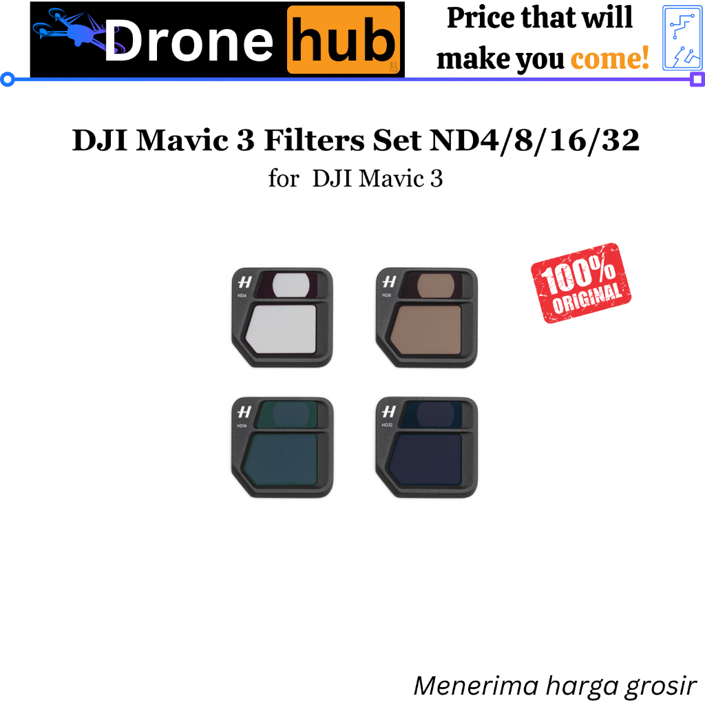 Jual DJI Mavic 3 Filters Set ND4/8/16/32 Filter Lensa Drone Garansi ...