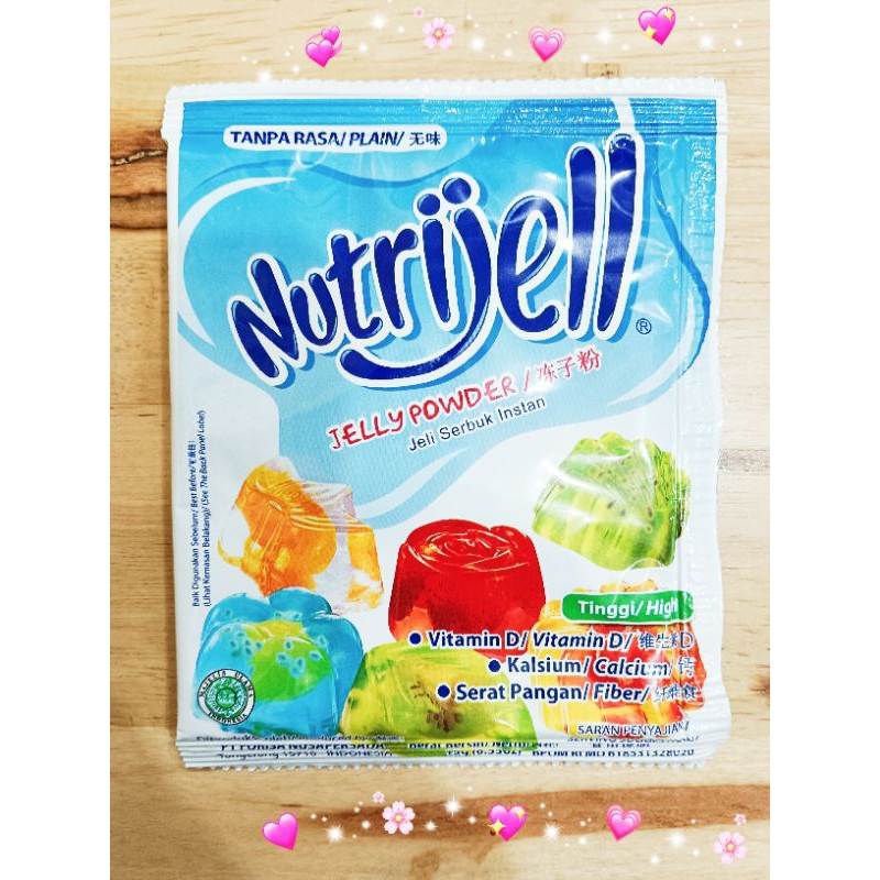 Jual NUTRIJELL JELLY POWDER/JELI SERBUK INSTAN/TEPUNG AGAR AGAR / RASA PLAIN MELON ANGUR STOBERI ...