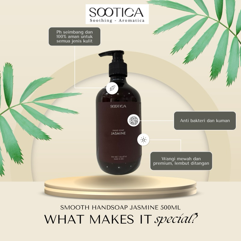 Jual Sootica Smooth Handsoap 500ml sabun cuci tangan alami sabun cuci ...