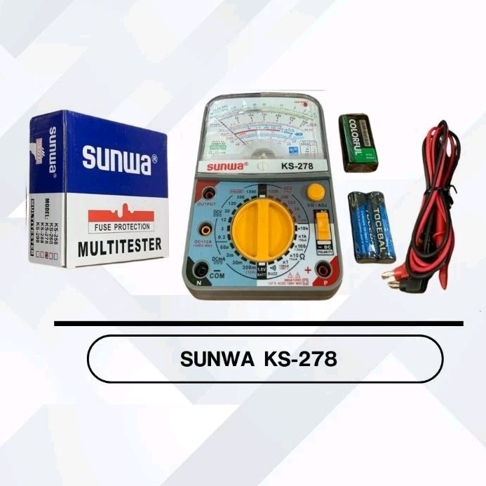 Jual Multitester Multimeter Avometer SUNWA KS-278 Analog | Shopee Indonesia