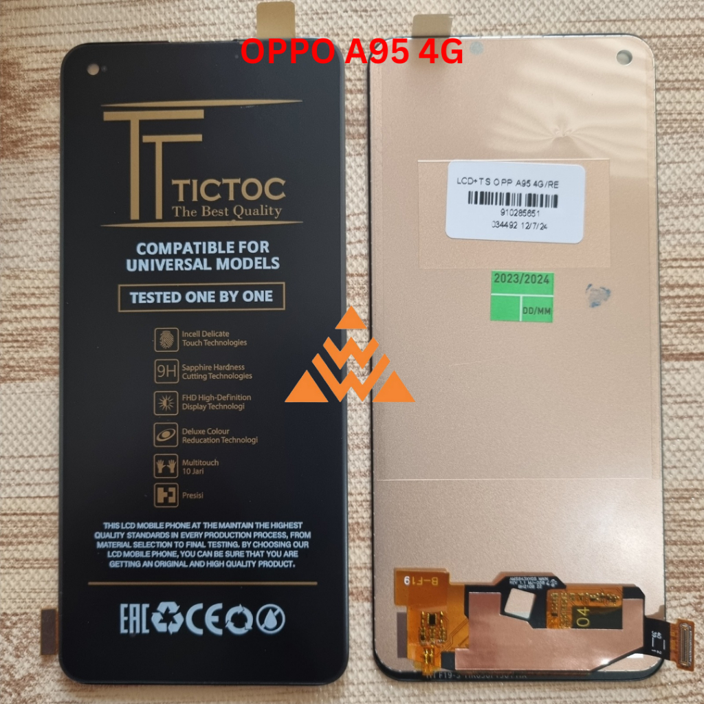 Jual Tictoc ~ LCD Touchscreen Oppo A95 4G/Reno 7Z 5G/Reno 8Z 5G Black ...