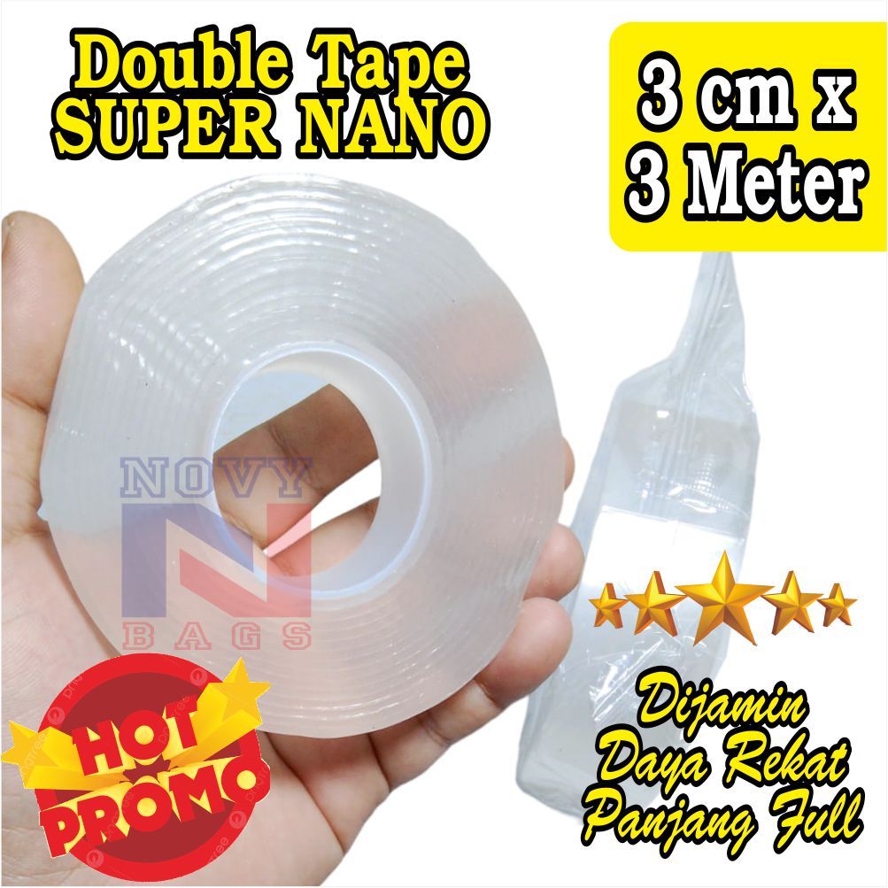 Jual LAKBAN GEL ANTI AIR SUPER KUAT DOUBLE TAPE NANO BENING DOUBLE TIP ...