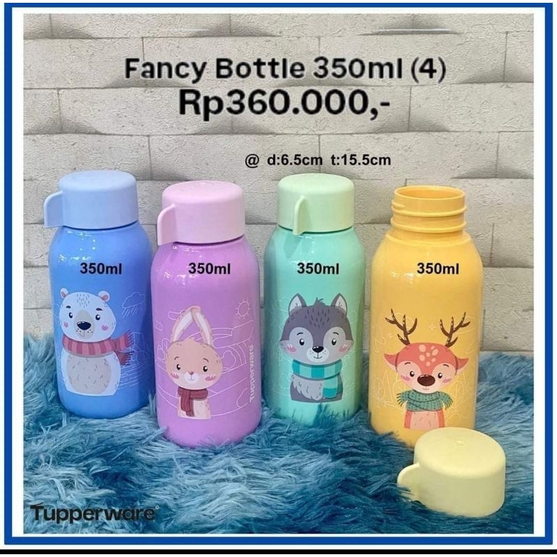 Jual Tupperware Fancy bottle 350 ml 1 pcs | Shopee Indonesia