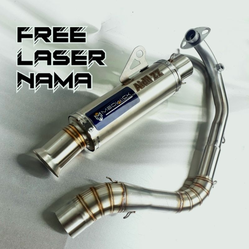 Jual Knalpot medwick samlong free laser nama Aerox Vario Mio Nmax Beat ...