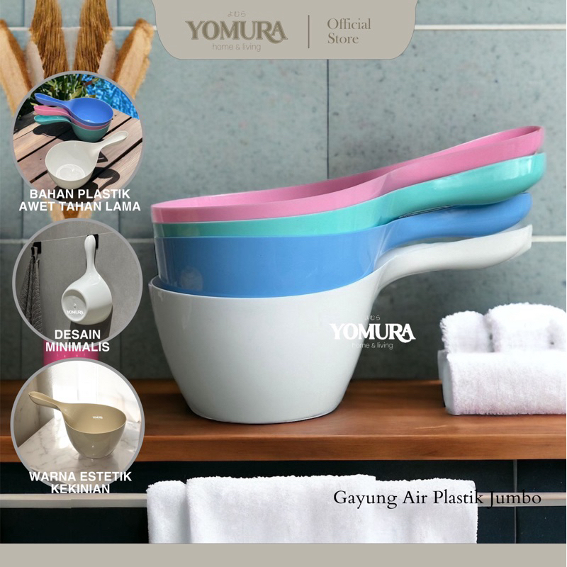 Jual YOMURA Gayung Air Plastik Premium Kamar Mandi Gayung Warna/ Gayung ...