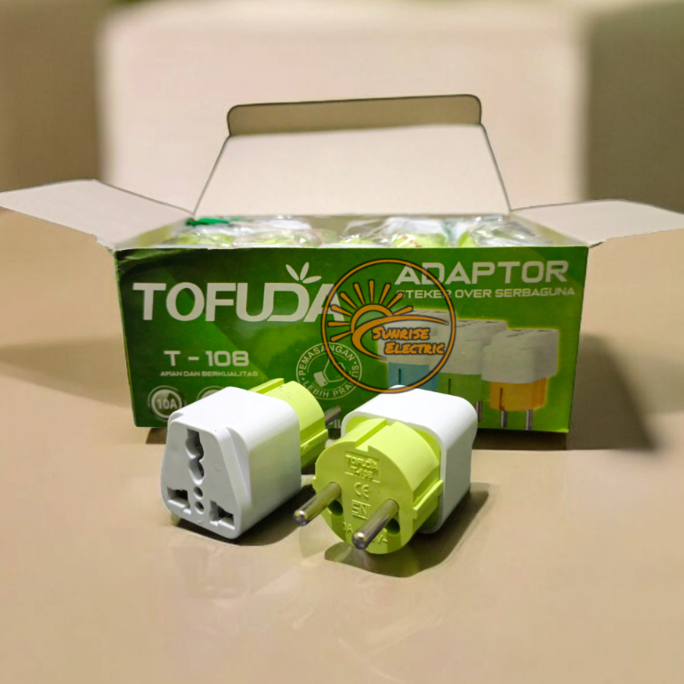 Jual Paket 1 Box isi 20 Pcs Tofuda Over Steker Serbaguna / Adaptor Over ...