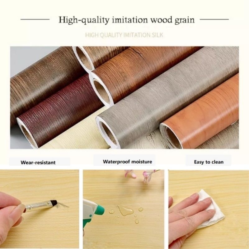 Jual Stiker Kayu / Sticker PVC Interior Film / Wallpaper Pelapis ...