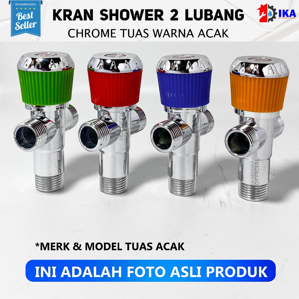 Jual Stop Kran Kloset 2 Cabang Double PVC Jet Shower Keran Bidet T Model Tee TERMURAH 1 DAN 2 ...