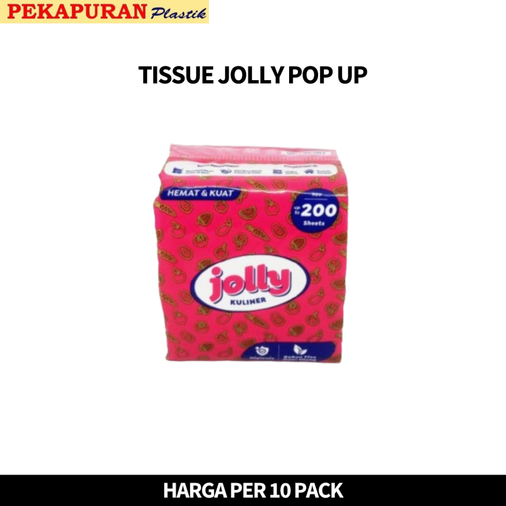 Jual Tisu Facial POP UP Merk Jolly isi 200 Sheet (10 Pack) | Shopee ...