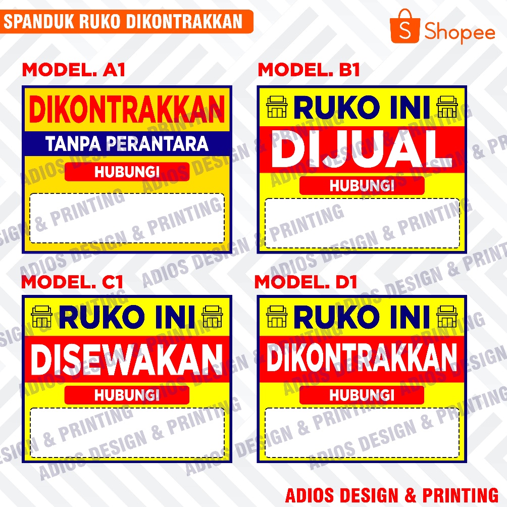 Jual Garansi Terbaik SPANDUK BANNER RUKO DIJUAL DISEWAKAN DIKONTRAKAN ...