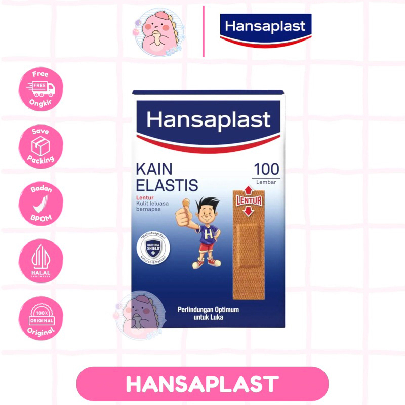 Jual Hansaplast Plester Kain Elastis 1 Box Isi 100 Lembar | Hansaplast ...