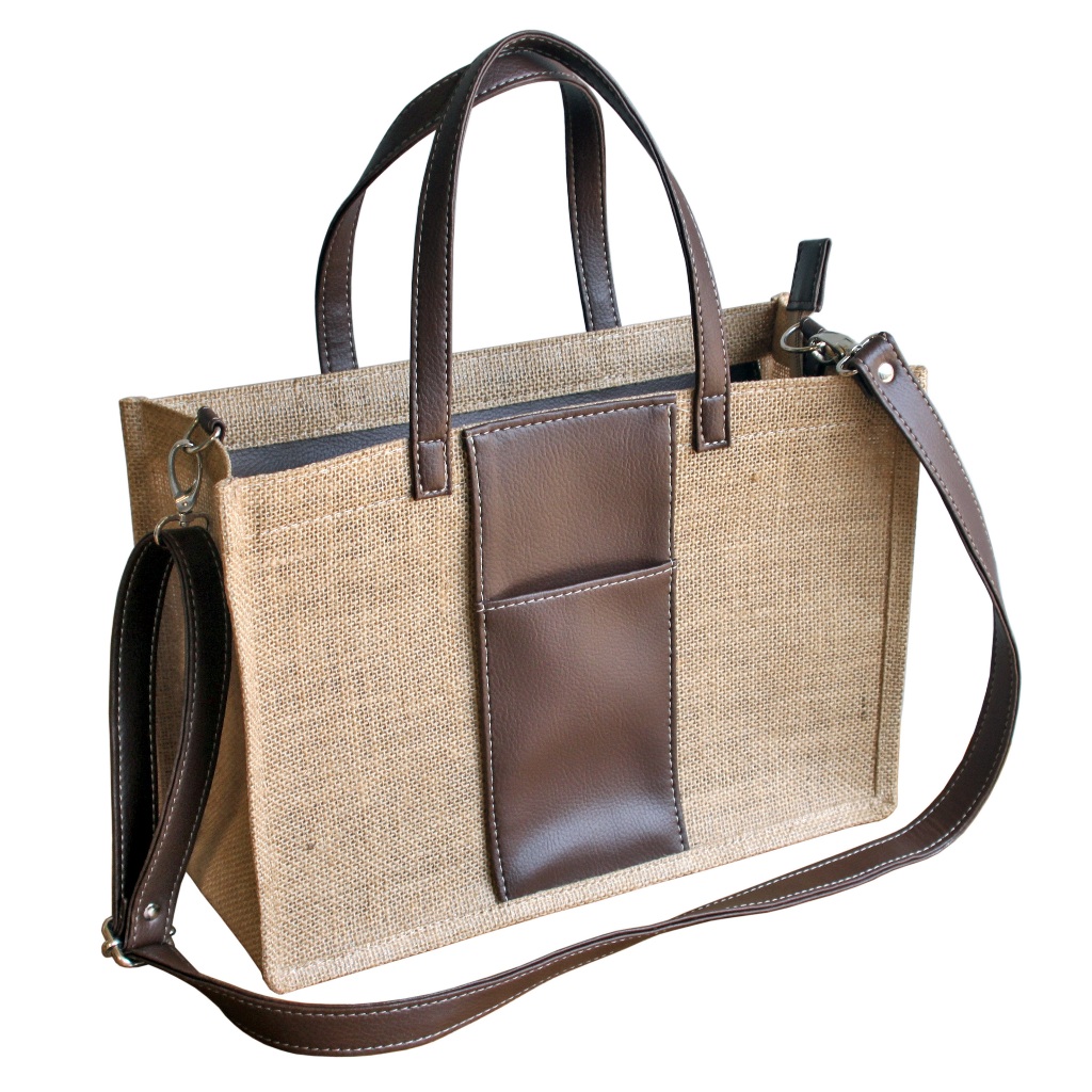 Jual Innsid3 Tas Goni Laminasi mix Synthetic Leather TALI PANJANG Saku ...