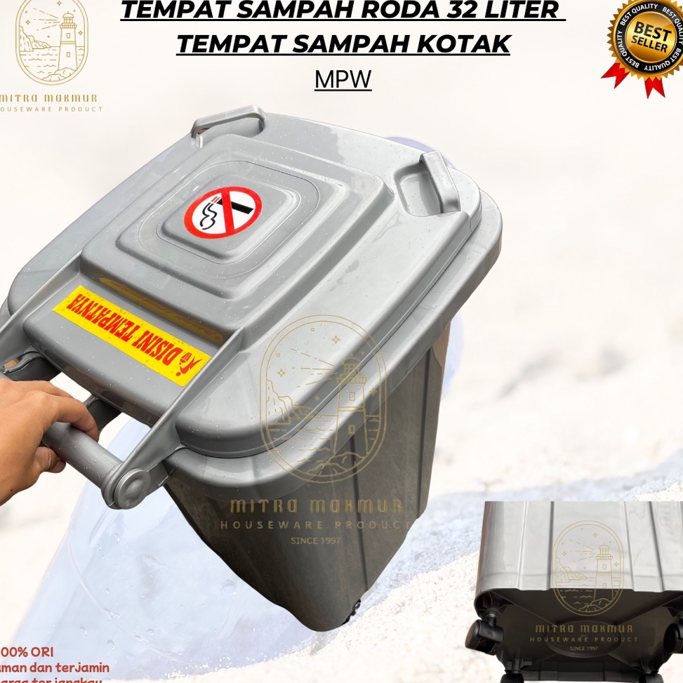 Jual Banting harga TEMPAT SAMPAH RODA 32 LITER MPW TEMPAT SAMPAH MURAH ...
