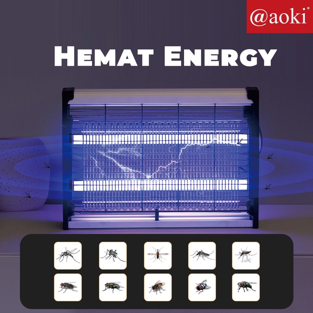 Jual Insect Killer Mosquito Killer Perangkap Nyamuk Lalat Bug Zapper Lampu UV AOKI 30 Watt ...