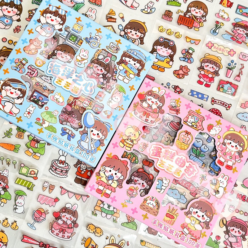 Jual (SERI GOTO MOMO) STICKER ANAK AESTHETIC MOTIF TERLARIS KARTUN ...