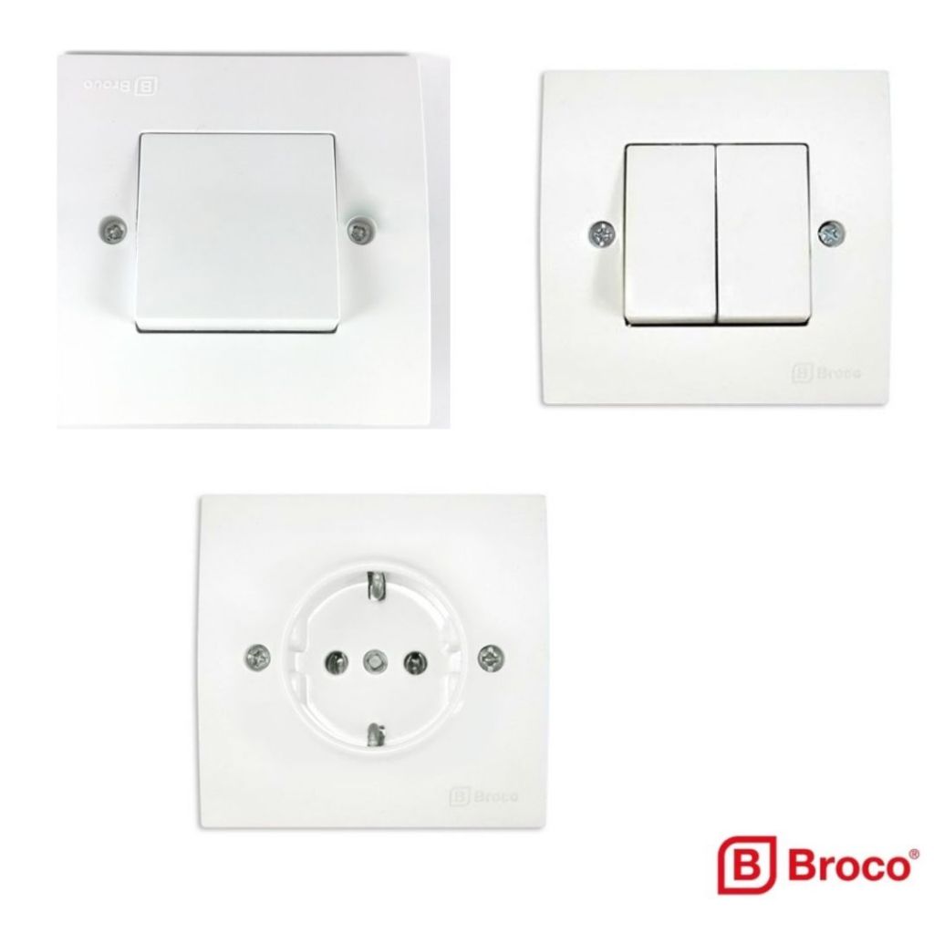 Jual BROCO SAKLAR ENGKEL / SERI / STOP KONTAK TANAM TEMBOK IB INBOUND ...