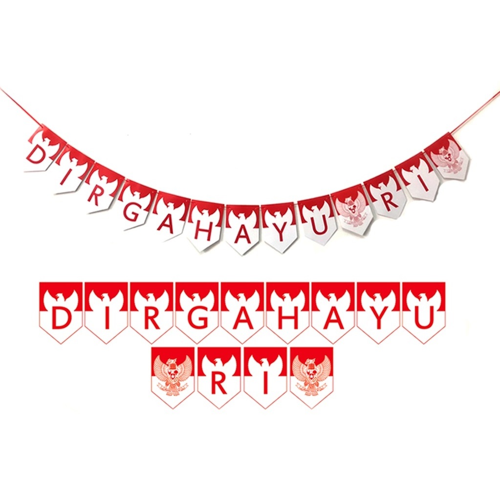 Jual Banner Merah Putih 17 Agustus Dirgahayu HUT RI | Shopee Indonesia