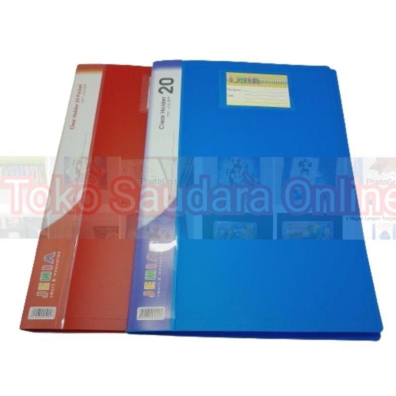Jual Map Clear Holder 20 Pocket Jenia / Album Plastik Tebal Isi 20 ...