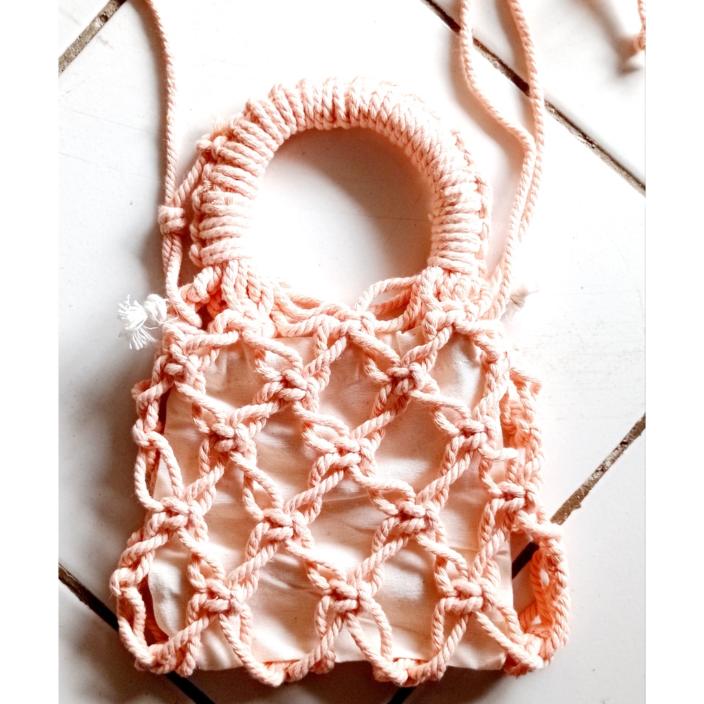Jual Tas Macrame Mini, Tas Hp Macrame, Tas Imut, Tas Boho | Shopee ...