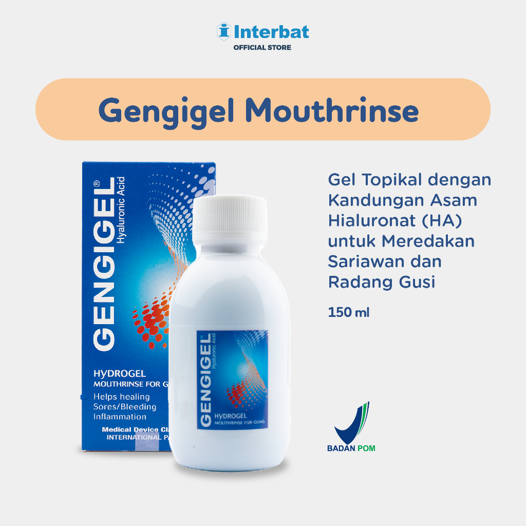 Jual Gengigel Mouthrinse 150 ml - Meredakan Sariawan dan Radang Gusi ...