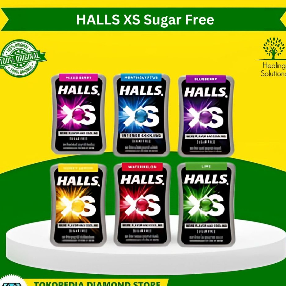 Jual Halls XS Sugar Free Original USA - Permen Halls Tanpa Gula ...