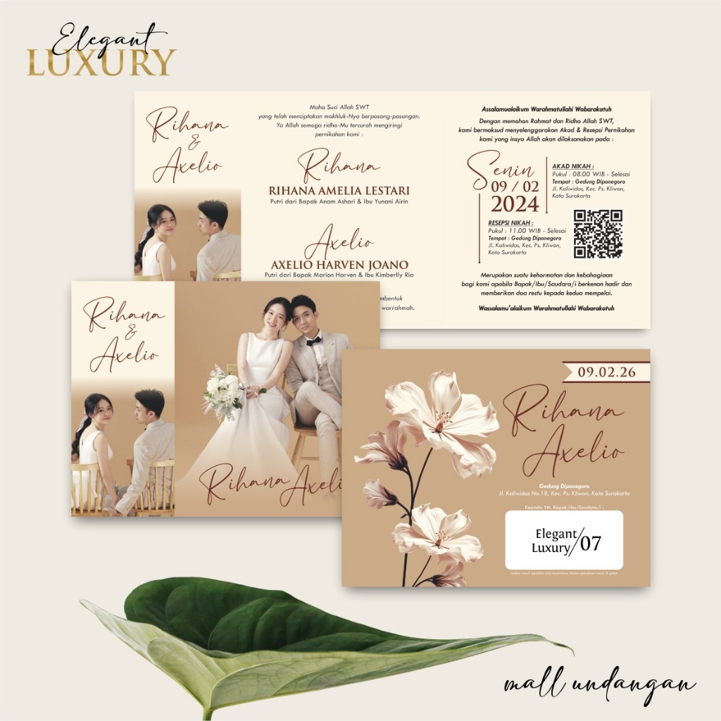 Jual CETAK UNDANGAN PERNIKAHAN FOTO CUSTOM MEWAH - KARTU UNDANGAN NIKAH ...