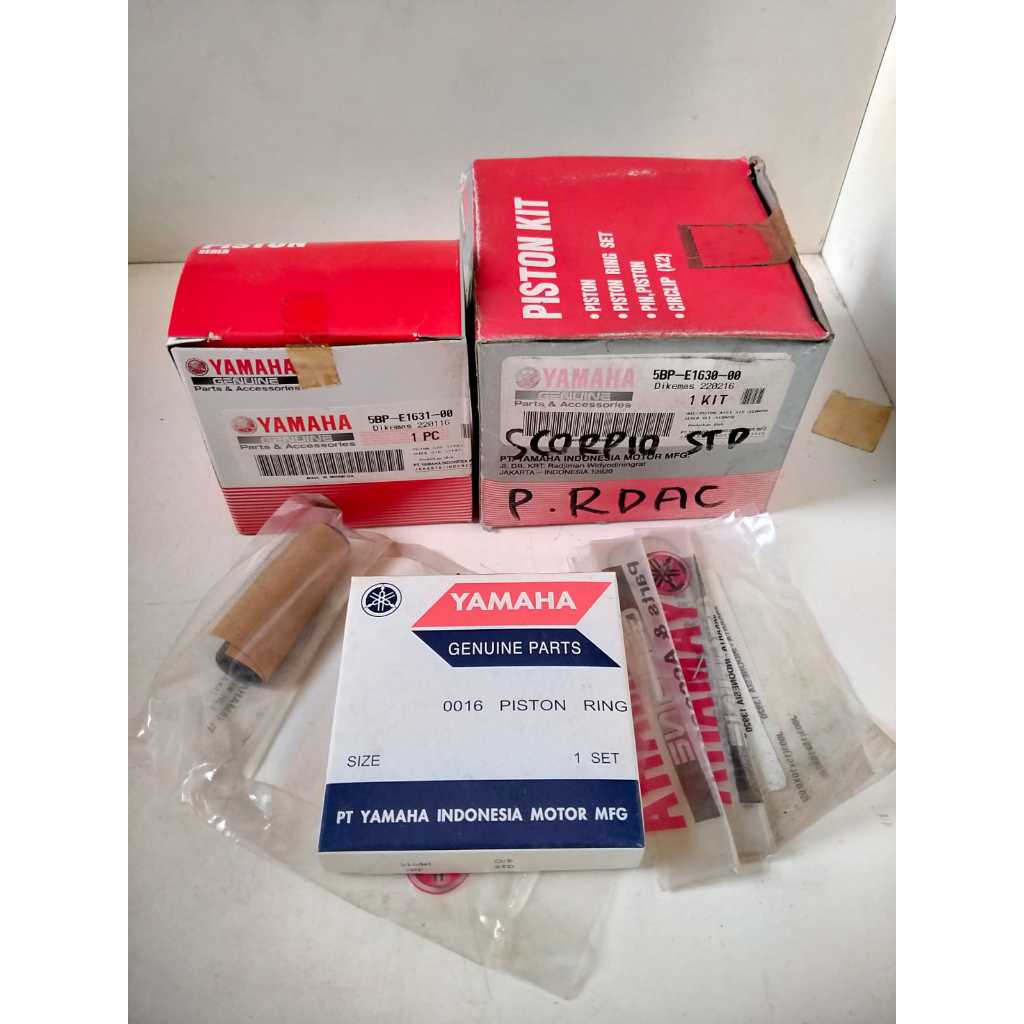 Jual GLOBAL CLG - PISTON KIT YGP SCORPIO Z UKURAN STANDAR 5BPE163000 ...