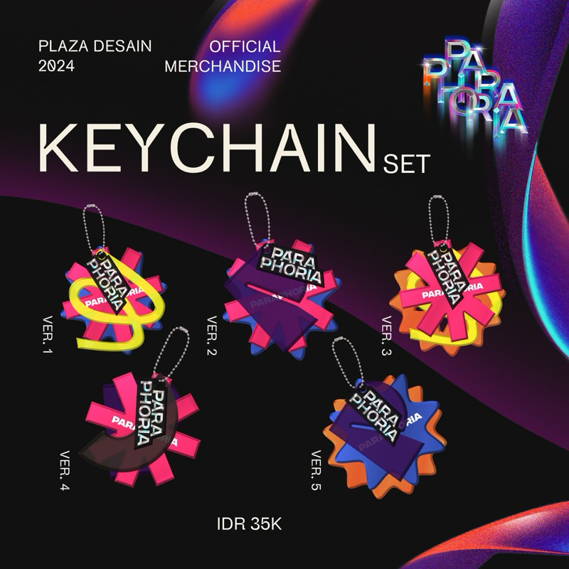 Jual KEYCHAIN SET | Plaza Desain : Paraphoria 2024 | Shopee Indonesia