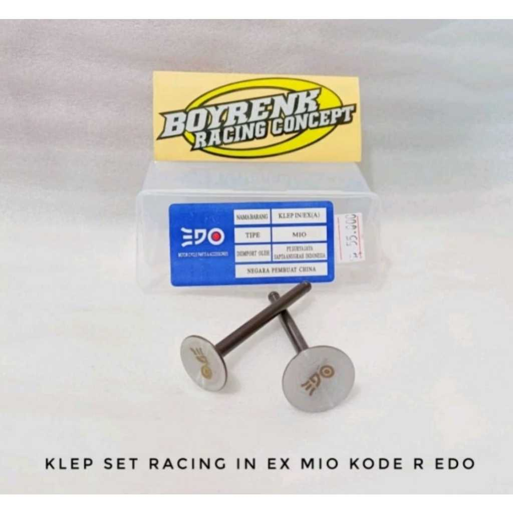 Jual VALVE SET IN EX / KLEP SET RACING MIO SPORTY EDO-BOYRENK RACING ...