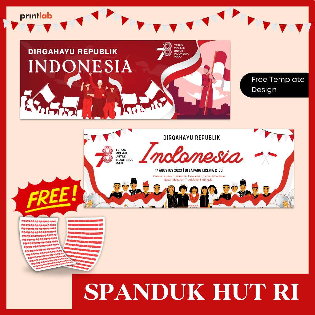 Jual Spanduk 17 Agustus Murah / Dirgahayu Kemerdekaan HUT RI Custom ...