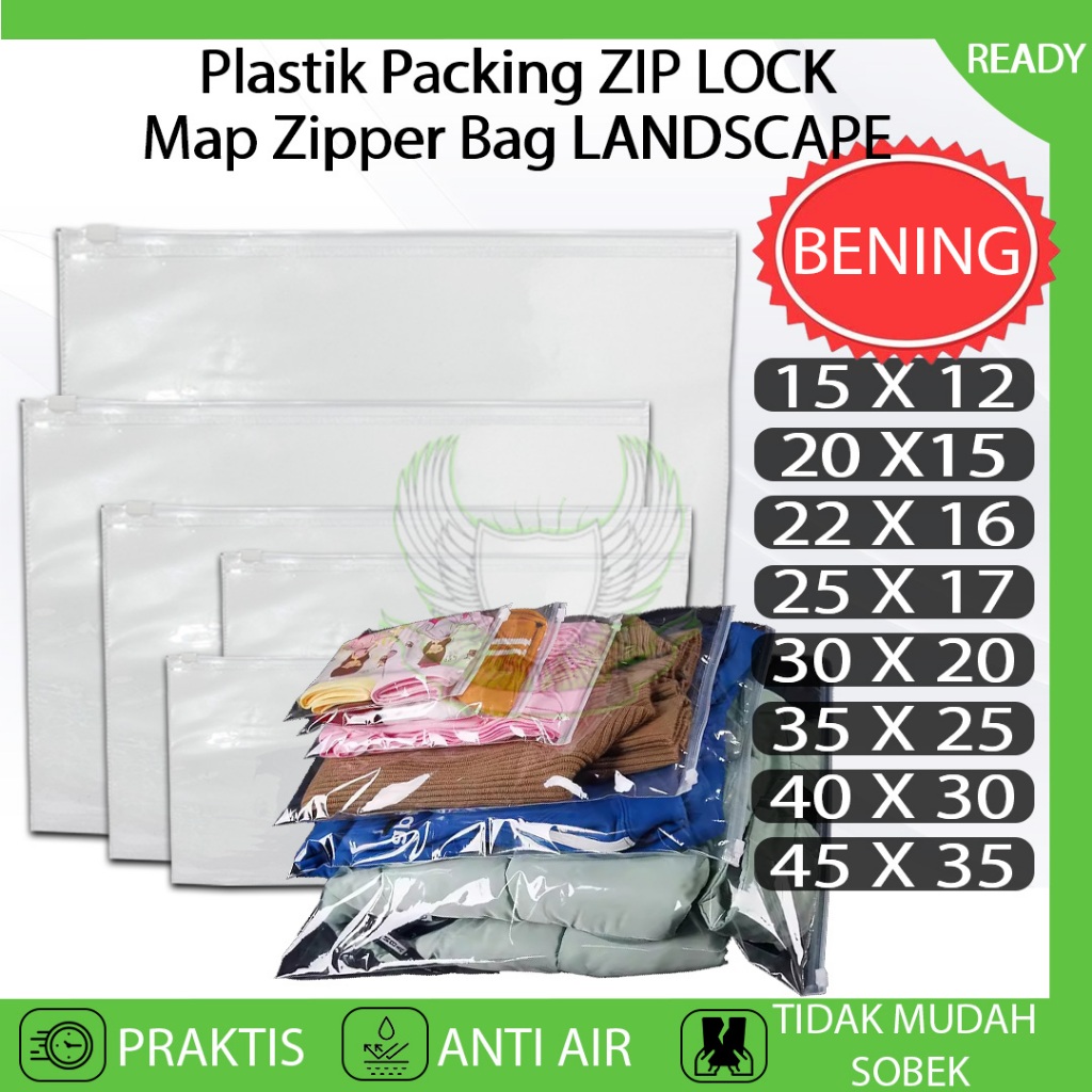 Jual Kantong Plastik Packing ZIPLOCK LANDSCAPE Anti Air Storage Box ...