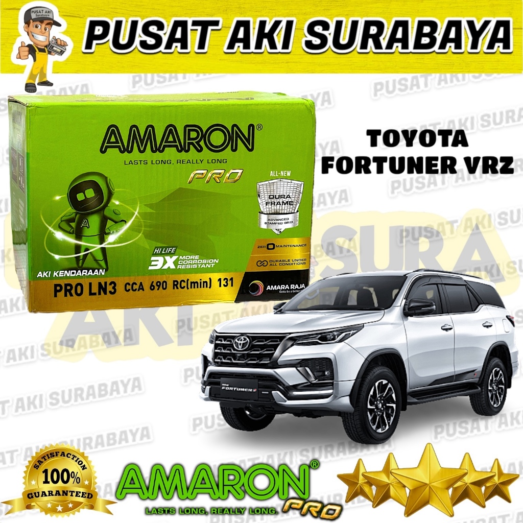 Jual AKI MOBIL FORTUNER VRZ AMARON HI LIFE PRO LN3 DIN 84 58024 SIAP PAKAI MOBIL INNOVA REBORN ...