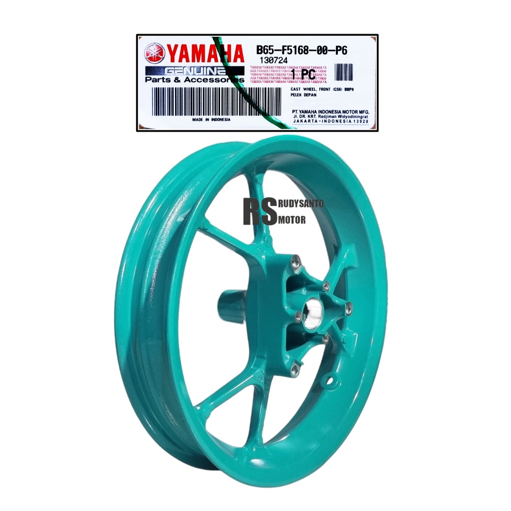 Jual Cast Wheel Rear Pelek Velg Vleg Racing Depan Aerox 155 New Hijau ...