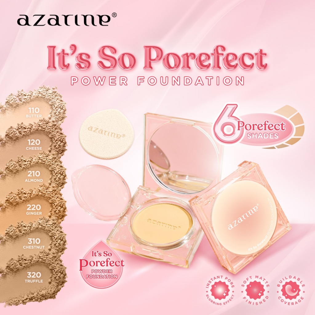 Jual Azarine It's So Porefect! Powder Foundation - Bedak Padat Two Way ...