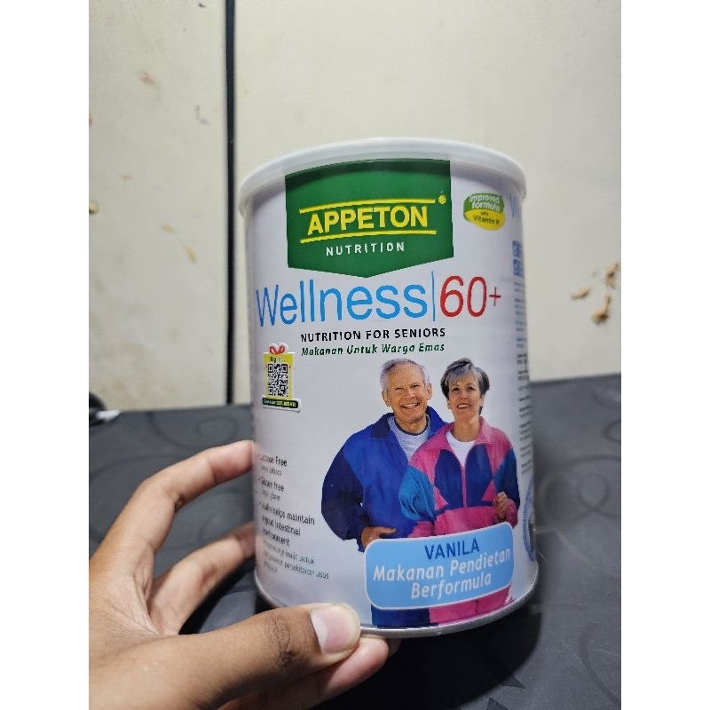 Jual Susu Appeton Wellness 60+ 60 plus vanila 900 gram lansia orang tua ...